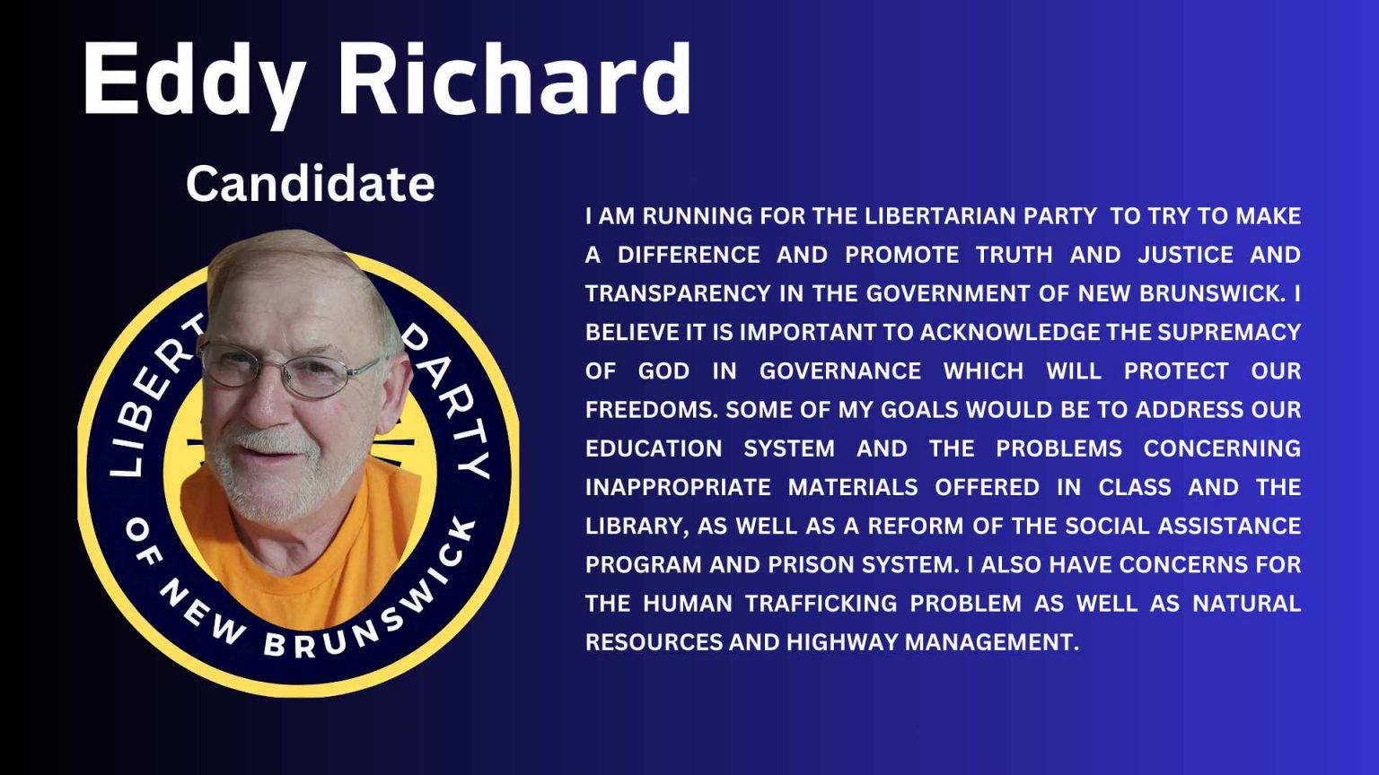 Our Candidates - Libertarian Party Of New Brunswick