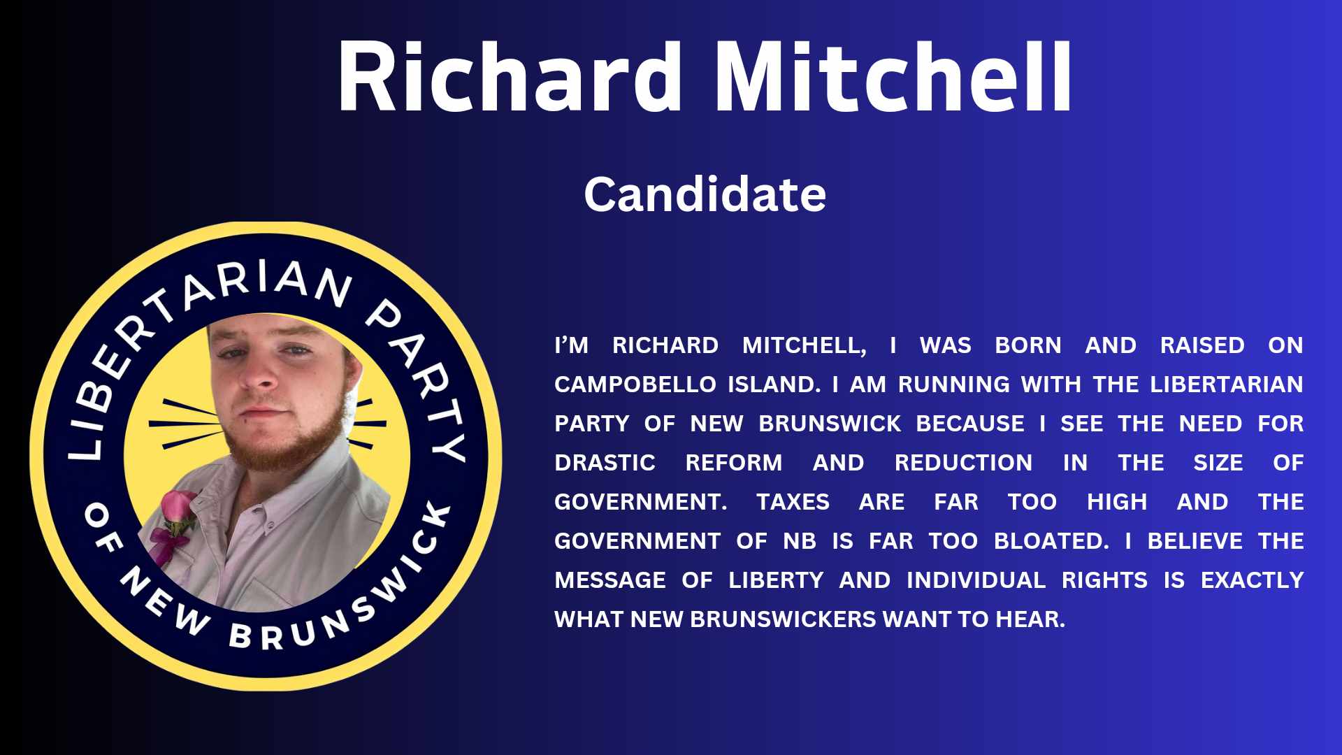 Our Candidates - Libertarian Party Of New Brunswick