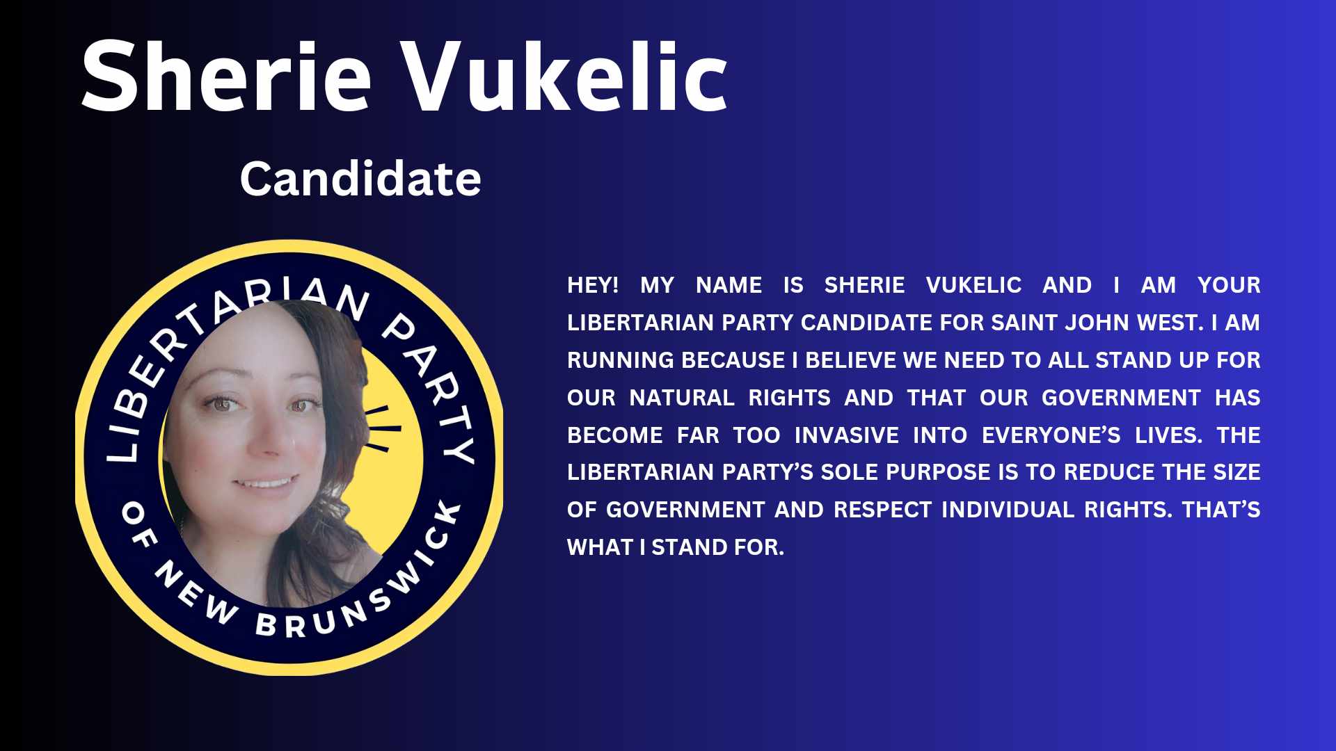 Our Candidates - Libertarian Party Of New Brunswick
