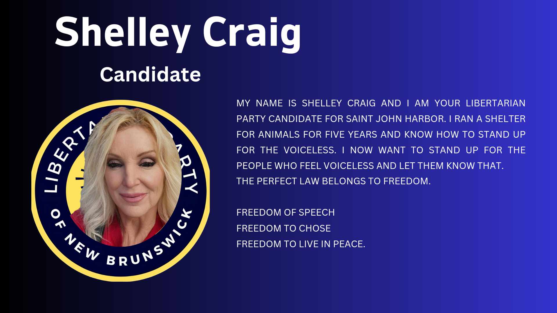 Our Candidates - Libertarian Party Of New Brunswick