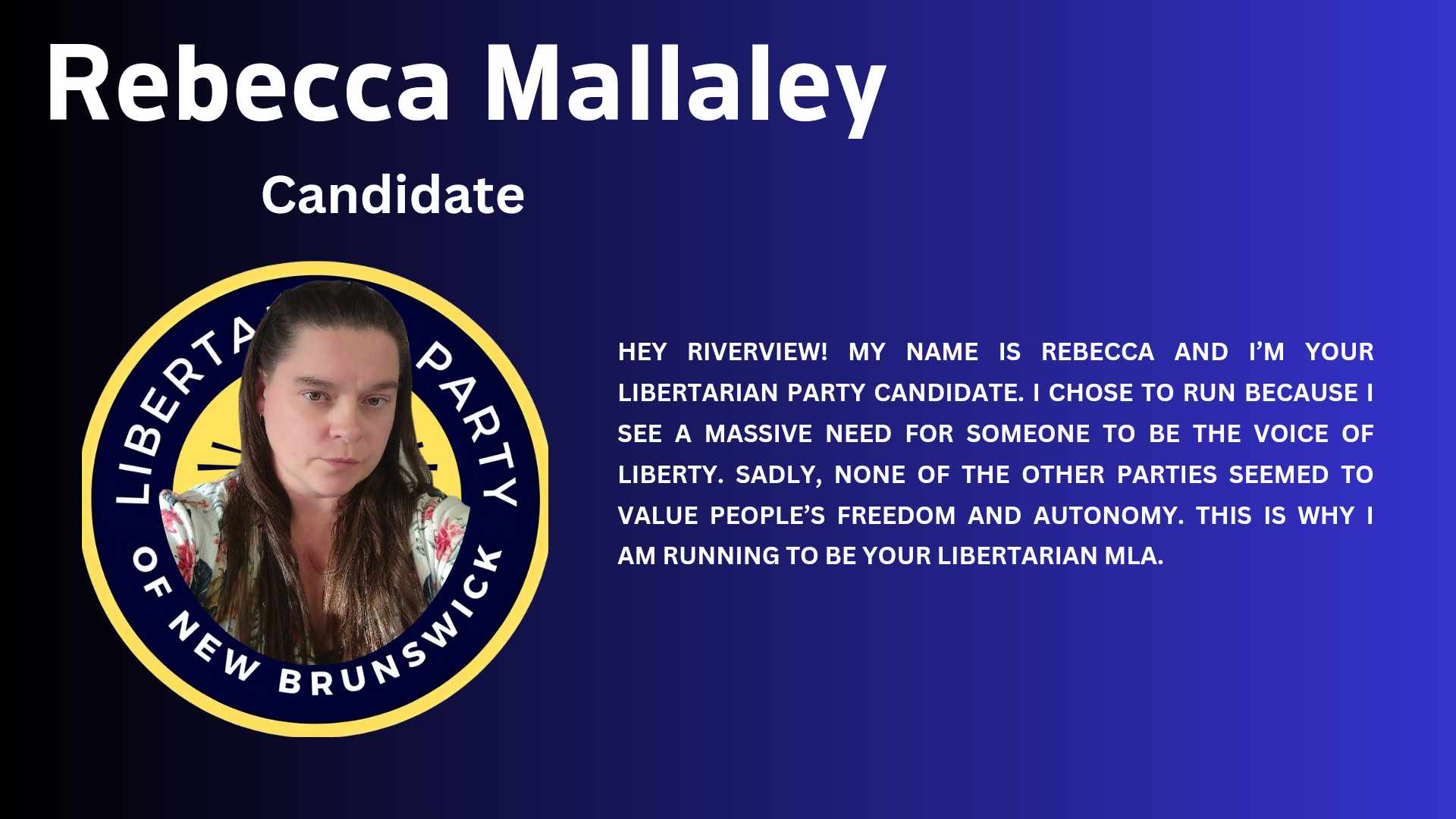 Our Candidates - Libertarian Party Of New Brunswick